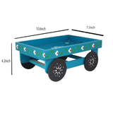 Wooden Handpained Tea Thela Serving Table Trolley - Oxyroots Handicraft ...