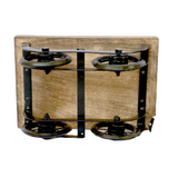 Wooden Handpained Tea Thela Serving Table Trolley - Oxyroots Handicraft ...